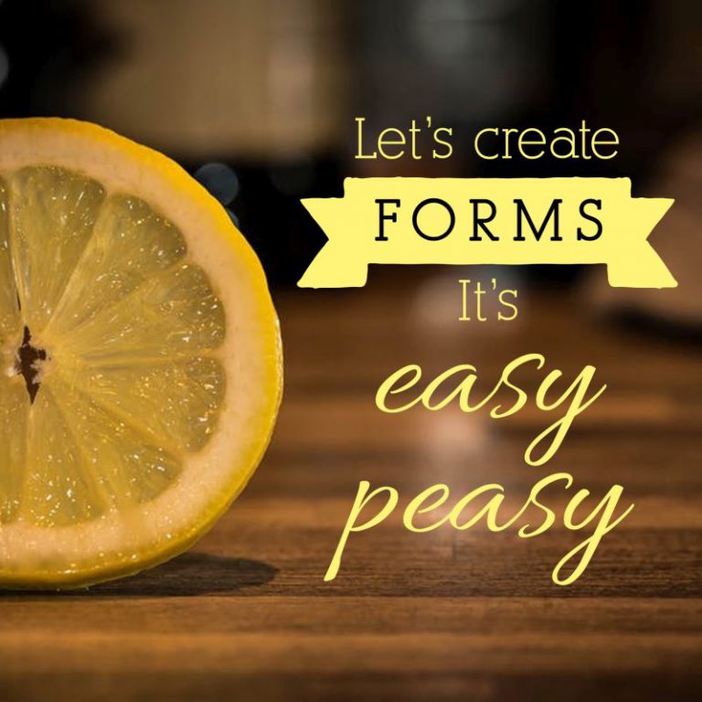 Easy Peasy Lemon Squeezy Forms - An eco-friendly way to create fresh ...